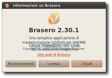 Aggiorniamo Brasero alla versione 2.30.1 su Ubuntu Lucid - Linux Freedom